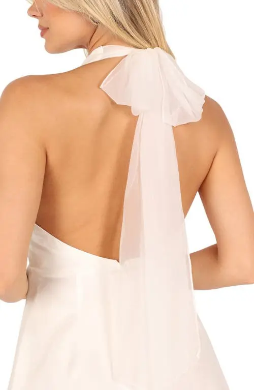 PETAL & PUP Anya Tulle Halter Minidress