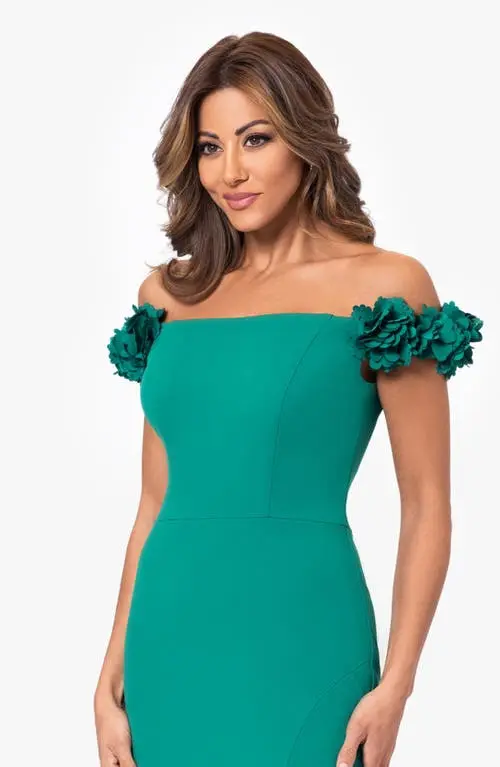 green emerald velvet dress Amazon.com: Xscape Women's Plus Size Off The Shoulder Sweetheart Neckline  Long Lace Dress, Hunter Green, 14W : Clothing, Shoes & Jewelry