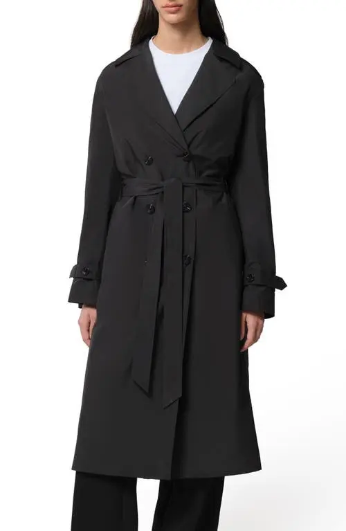 Soia & Kyo Blaire Water-repellent Trench Coat - Black