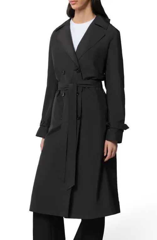Soia & Kyo Blaire Water-repellent Trench Coat - Black