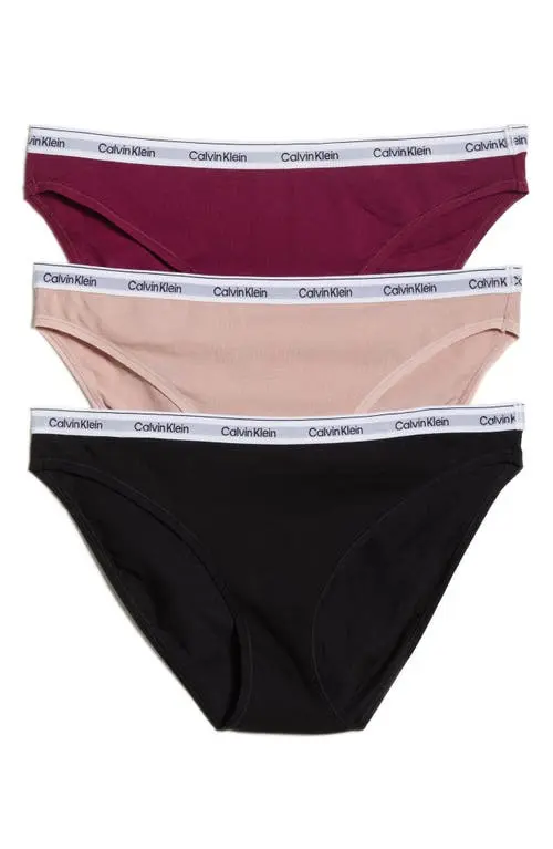 Calvin Klein Assorted 3-pack Logo Bikinis - Purple