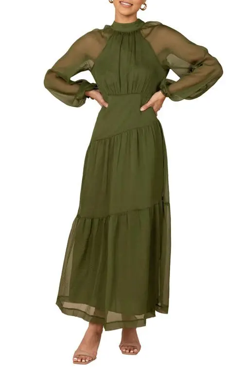 PETAL & PUP Julip Maxi Dress - Olive
