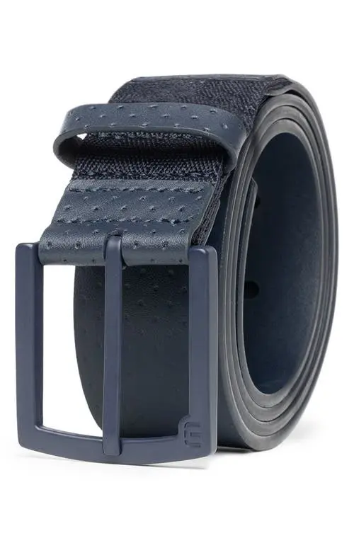 Travis Mathew Pilatus 2.0 Leather Belt - Blue Nights