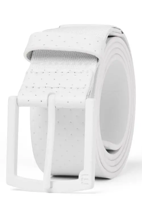Travis Mathew Pilatus 2.0 Leather Belt - White