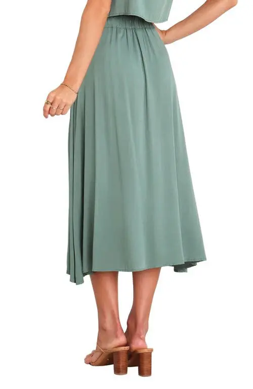 PETAL & PUP Ava Midi Skirt - Green