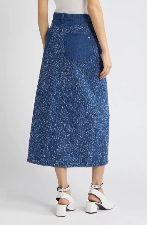 Rag & Bone Clara Vented Denim Maxi Skirt