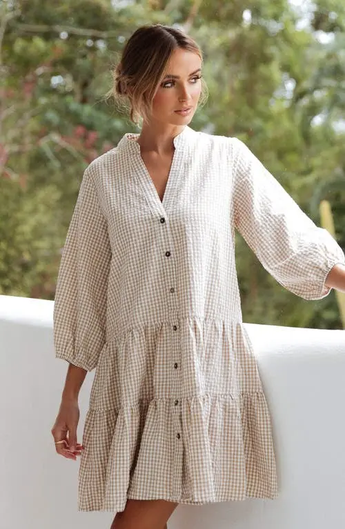 PETAL & PUP Daria Printed Tiered Dress