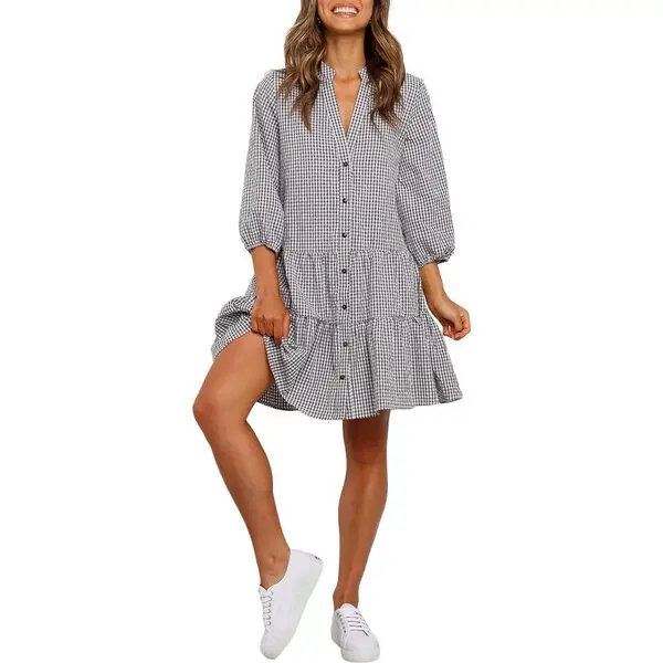 PETAL & PUP Daria Printed Tiered Dress