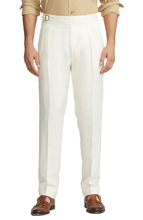 Ralph Lauren Purple Label Gregory Flat-front Trousers - Classic Cream