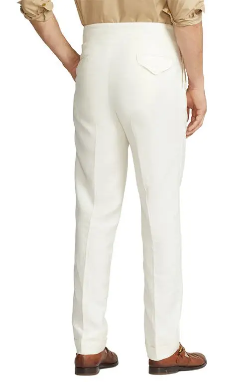 Ralph Lauren Purple Label Gregory Flat-front Trousers - Classic Cream