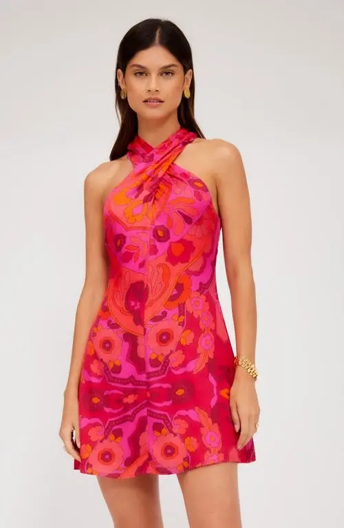 Fifteen Twenty Ivy Floral Crossover Neck Dress
