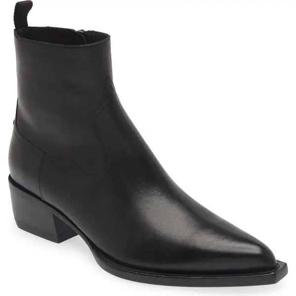 Golden Goose Debbie Pointed Toe Western Boot - Black