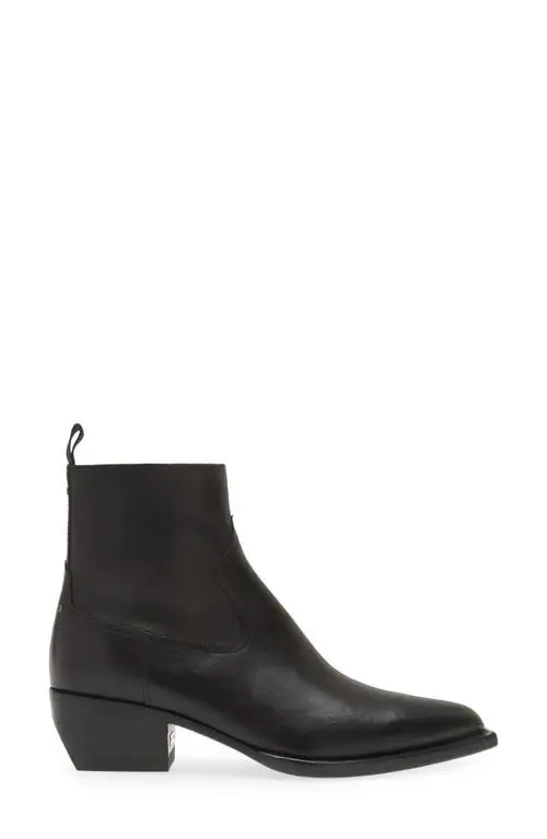 Golden Goose Debbie Pointed Toe Western Boot - Black