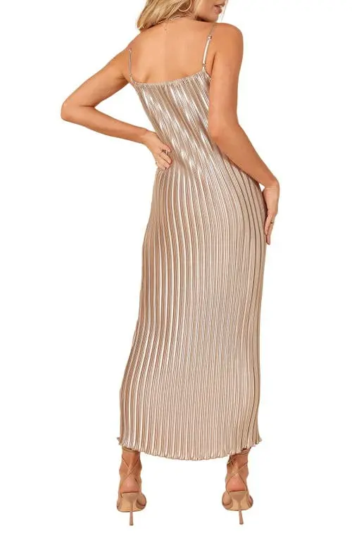 PETAL & PUP Liza Pleated Maxi Dress