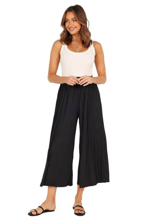 PETAL & PUP Cher Pleated Wide Leg Pants