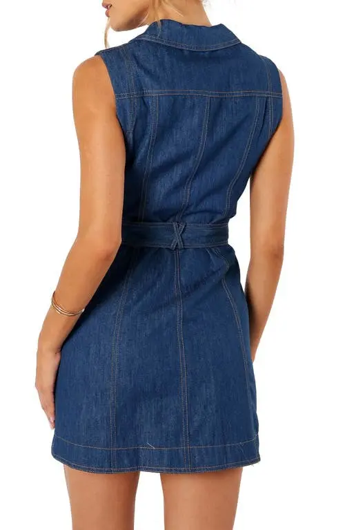 PETAL & PUP Sleeveless Mini Shirtdress