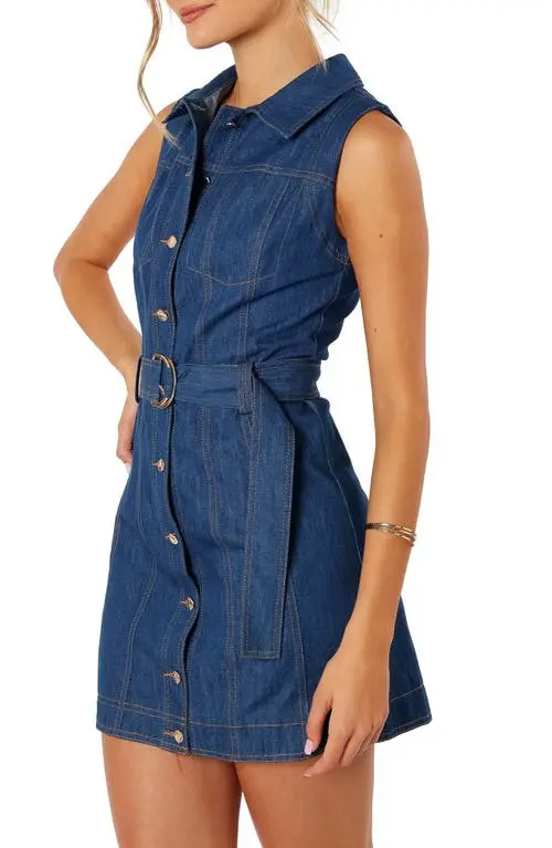PETAL & PUP Sleeveless Mini Shirtdress
