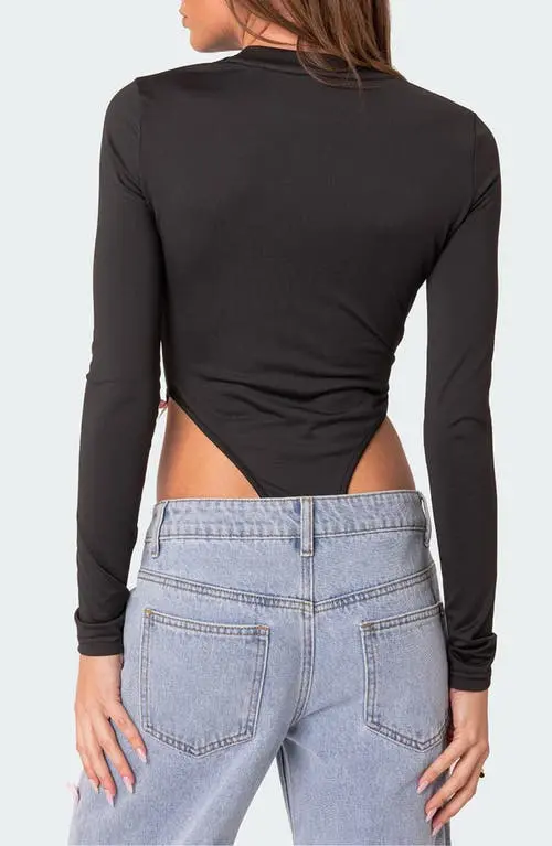 EDIKTED Marlo High Cut Bodysuit