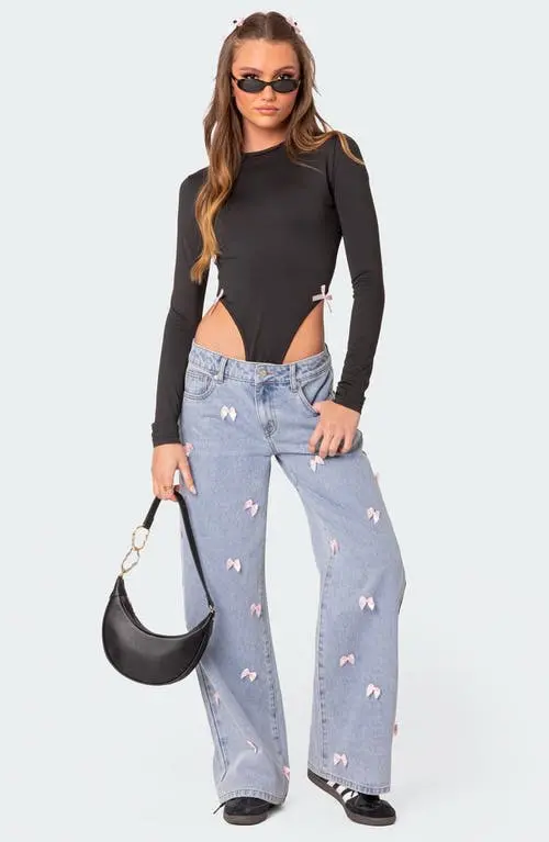 EDIKTED Marlo High Cut Bodysuit