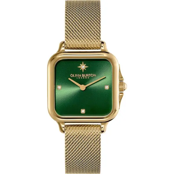 OLIVIA BURTON Grosvenor Bracelet Watch - Gold/green
