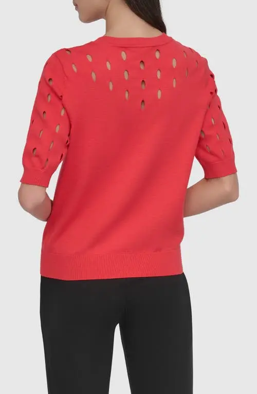 Dkny Cutout Detail Sweater - Watermelon