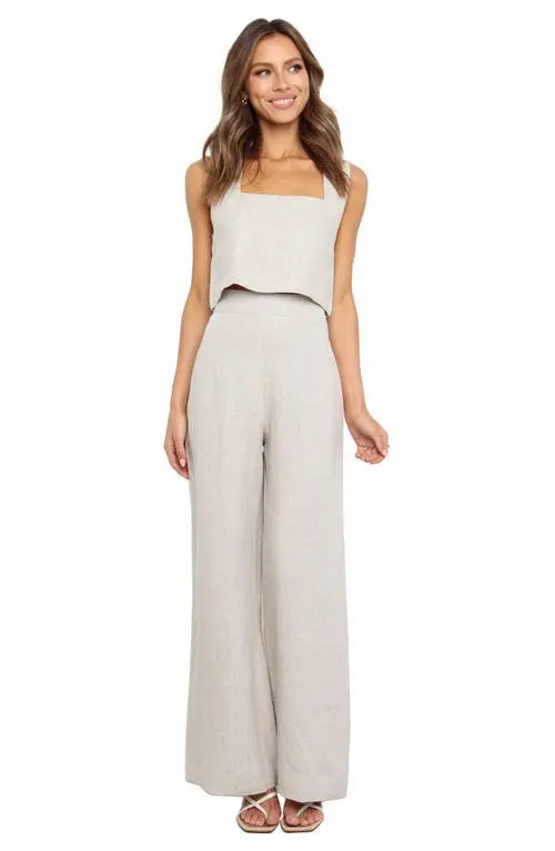 PETAL & PUP Devlin Linen Tank - Beige
