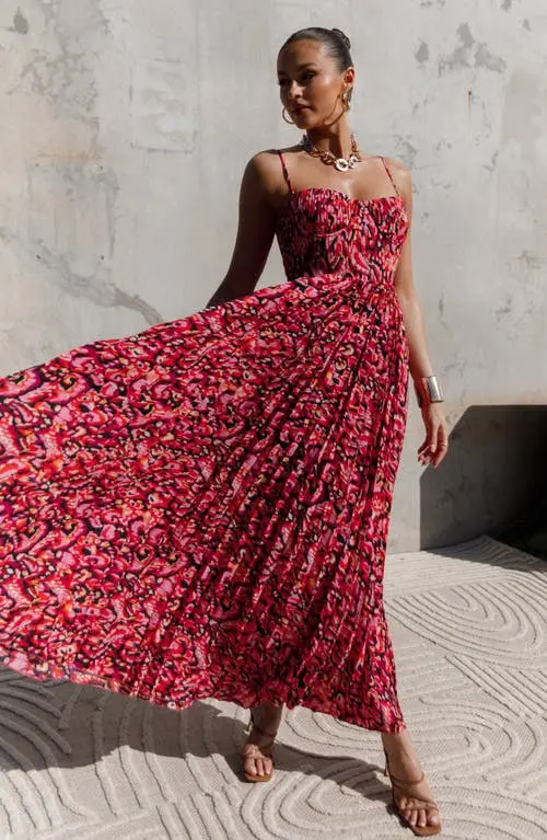petal and pup pleated dress Petal and Pup Women's Naira Pleated Maxi Dress