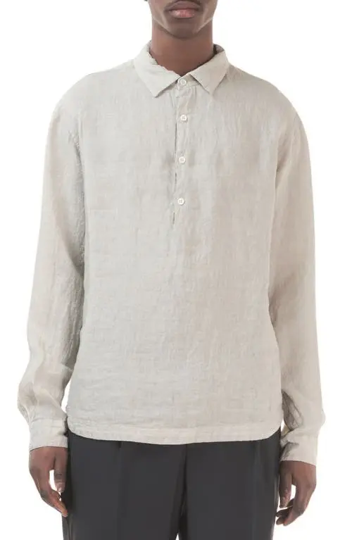 Barena Venezia Pavan Linen Popover Shirt