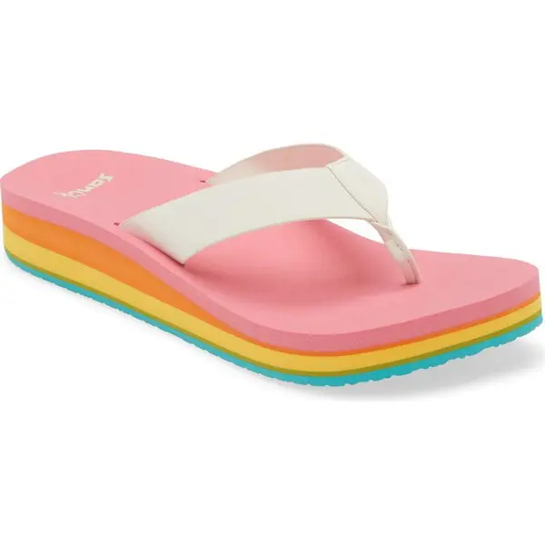 Sanuk Highland Flip Flop - Rainbow