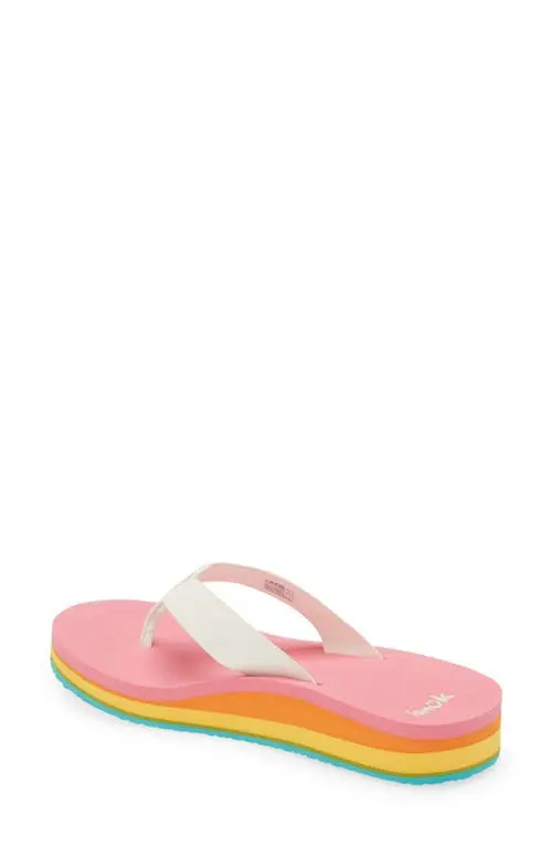 Sanuk Highland Flip Flop - Rainbow