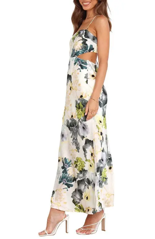 PETAL & PUP Jayne Lace-up Back Maxi Dress