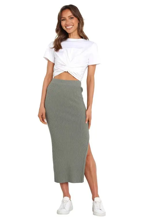 PETAL & PUP Bowen Rib Sweater Skirt