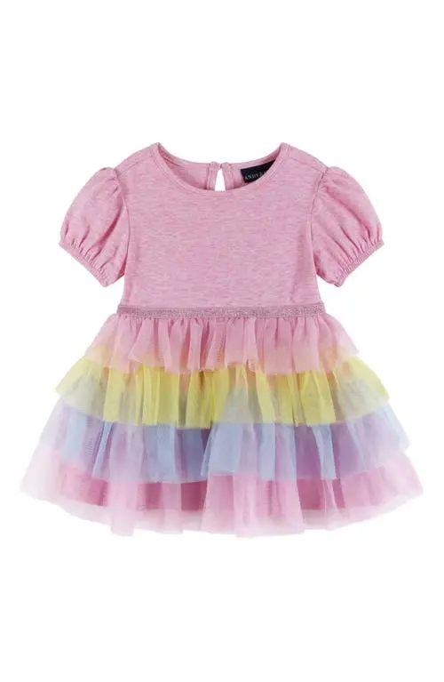 Andy & Evan Puff Sleeve Tiered Dress With Bloomers