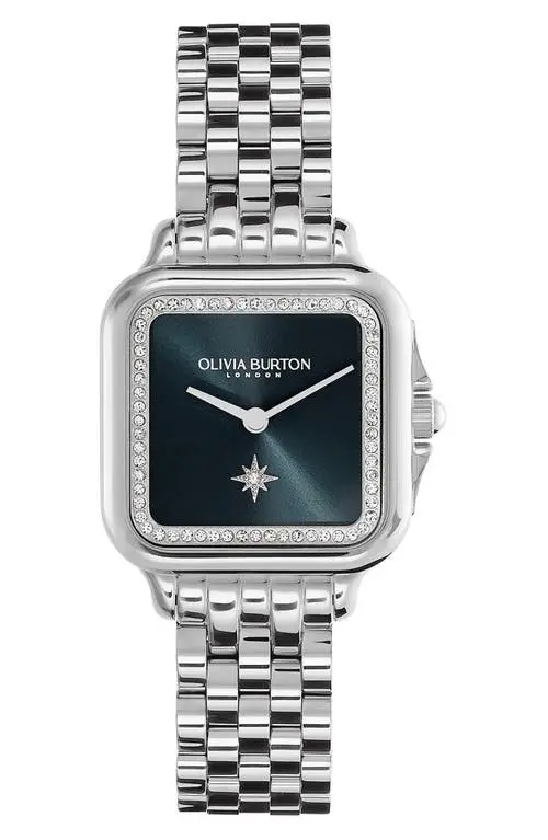 OLIVIA BURTON Grosvenor Bracelet Watch - Blue
