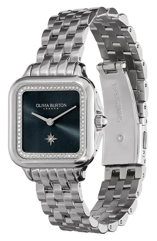 OLIVIA BURTON Grosvenor Bracelet Watch - Blue