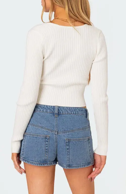 EDIKTED Misty Rib Top