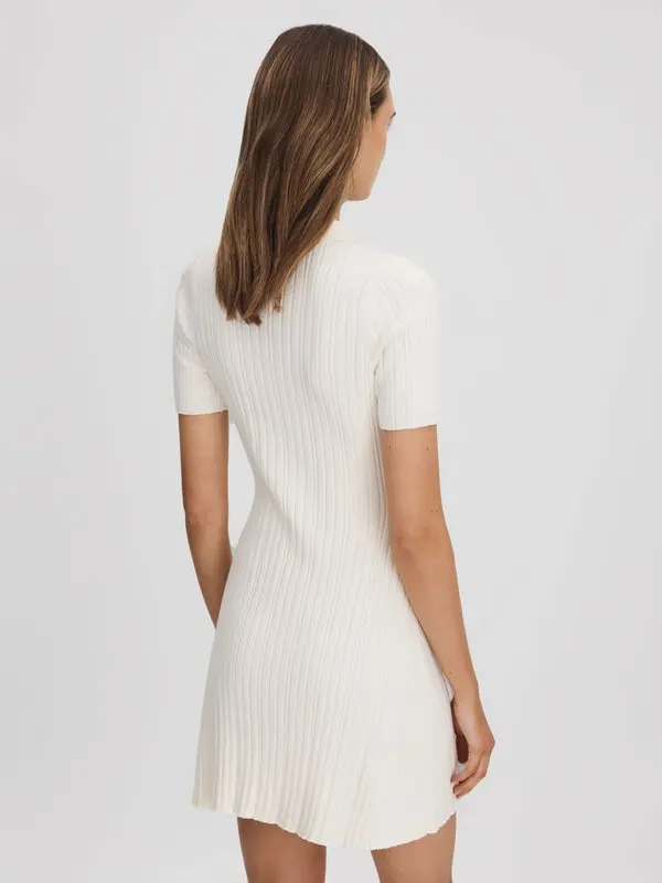 Anna Quan Ribbed Cotton Mini Dress