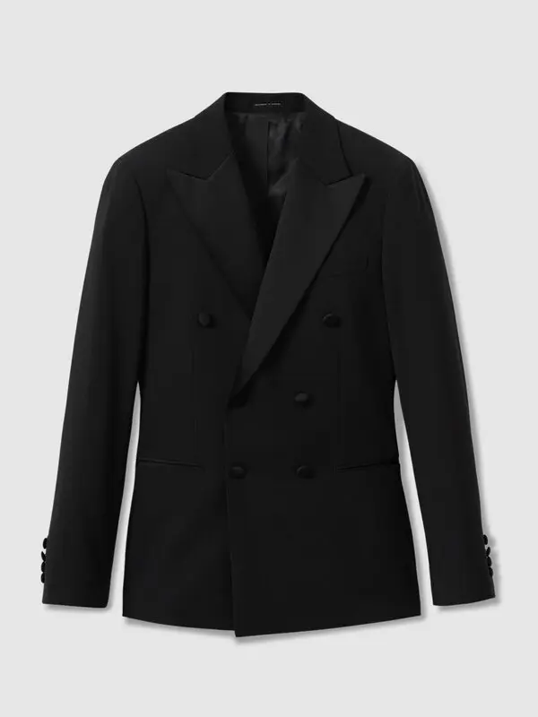 REISS Poker Db Tailored Fit Double-breasted Tuxedo Jacket