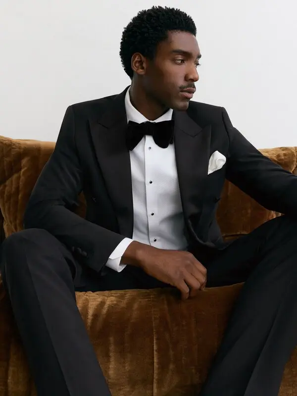 REISS Poker Db Tailored Fit Double-breasted Tuxedo Jacket