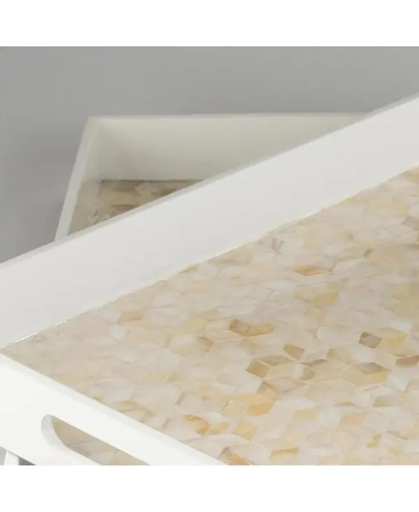 Livabliss Alessandra Decorative Tray, Set Of 2