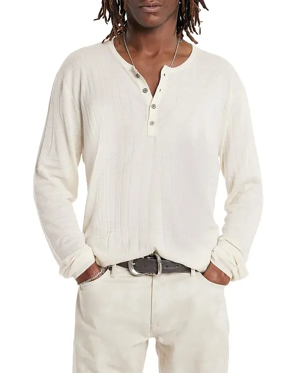 John Varvatos Ivora Regular Fit Henley Shirt