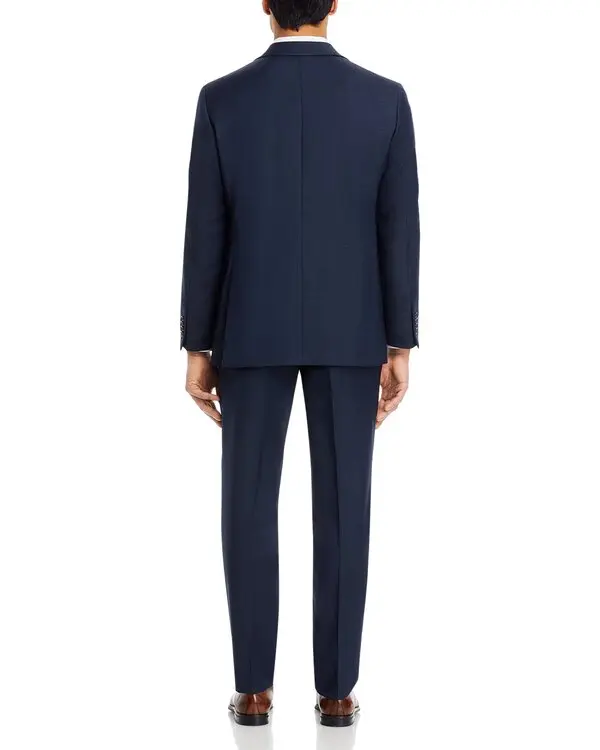 JACK VICTOR Napoli Sharkskin Regular Fit Suit - Navy