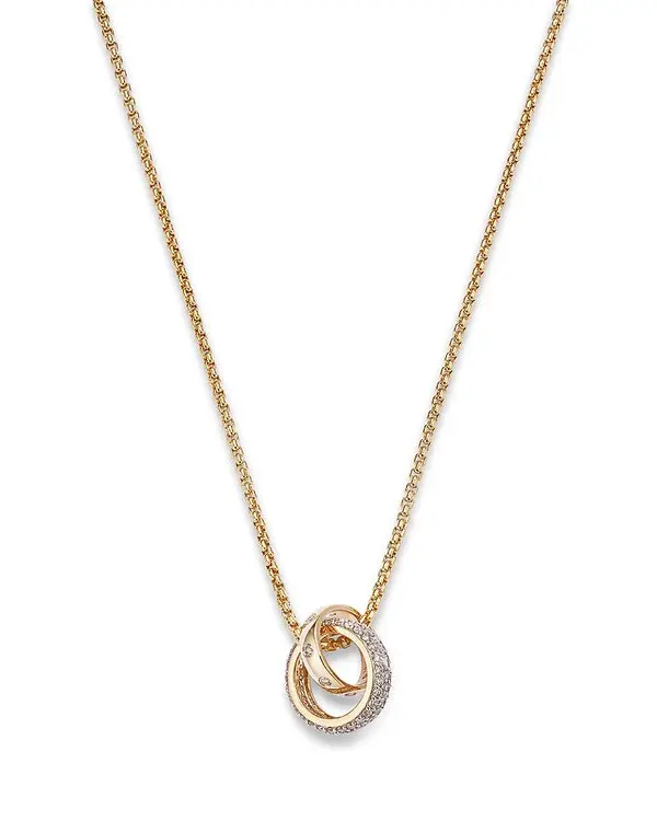 Bloomingdale'S Diamond Interlocking Pendant Necklace - Gold