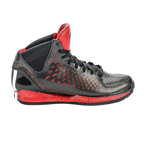 Adidas D Derrick Rose Black Red Scarlet Mens Size Basketball Shoes G48788