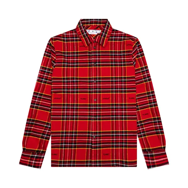Off-White Flannel Skate Shirt /black - Red