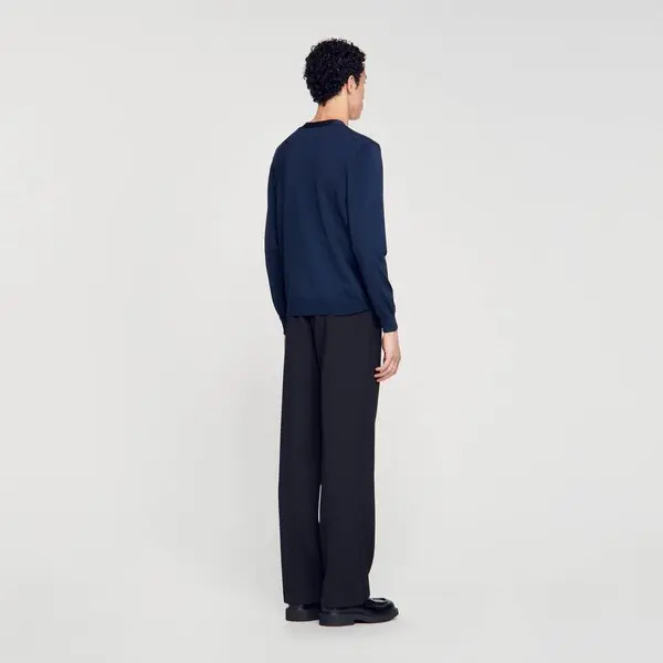 Sandro V-neck Knit Cardigan With Pockets