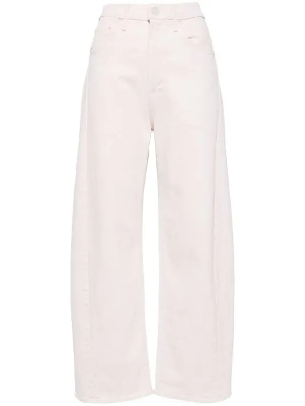 MOTHER The Half Pipe Ankle Jeans - White