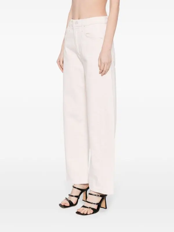 MOTHER The Half Pipe Ankle Jeans - White