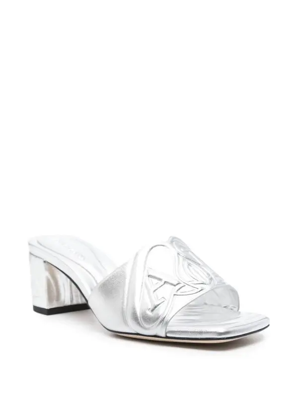 Alexander McQueen Seal Open-toe Sandals - Silver