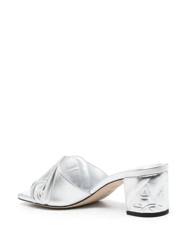 Alexander McQueen Seal Open-toe Sandals - Silver